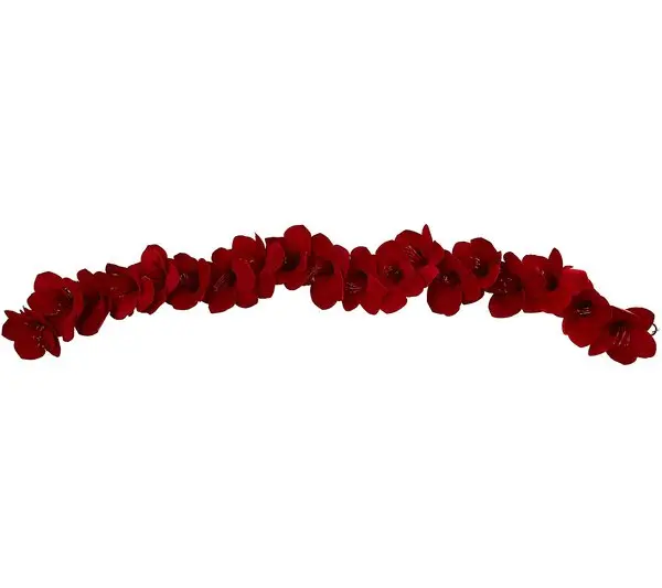 NEARLY NATURAL 5' Amaryllis Garland By