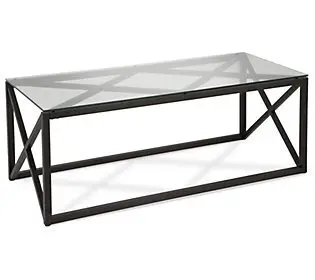 HUDSON&CANAL Hudson & Canal Dixon Coffee Table In Blackened Ronze