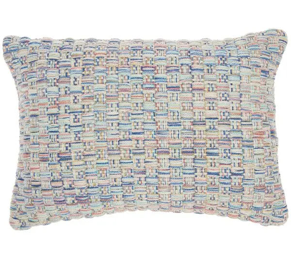 MINA VICTORY Indoor/outdoor Multi-weave 14' X 2 0' Throw Pillow