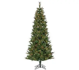 STERLING 7.5-ft H Pre-lit Hard/mixed Needle Baxter Pine Y Co