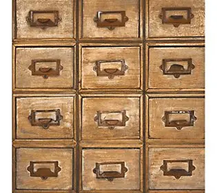 NEXTWALL Library Card Catalog Peel And Stick Wa Llpaper Roll