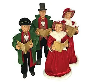 SANTA'S WORKSHOP 37'-27' Dickens Carolers Set Of 4 Santa's Wo Rkshop