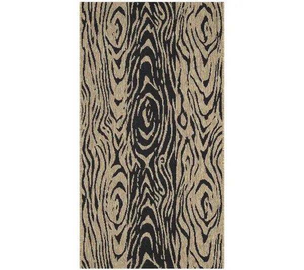 MARTHA STEWART Layered Faux Bois 2'7' X 5' Rug