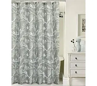 DAINTY HOME Bird Waffle Weave Shower Set With 1 2 Hooks