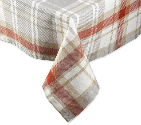 DESIGN IMPORTS Cozy Picnic Plaid Tablecloth 60x 104