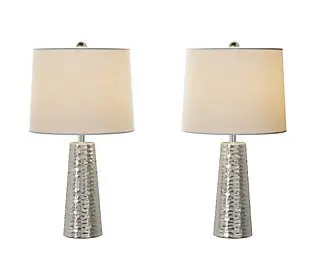 HASTINGS HOME Flared Drum Table Lamps, Set Of 2 Hastings H Ome