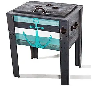 BACKYARD EXPRESSIONS 45-quart Gray Wooden Ancho R Cooler