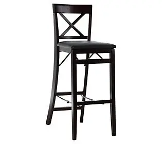 LINON Home 30' Ezra X Back Folding Kitchen Chai R