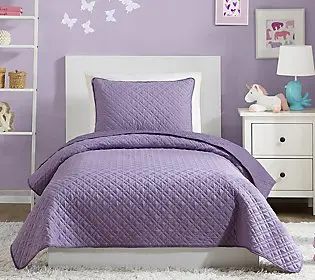 QVC Urban Playground Angelietta Twin Quilt Set 2- Piece