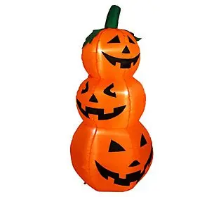 NORTHLIGHT Norhlight 3.5' Led Inflatable Jack-o-lantern Tr Io Yard Decor