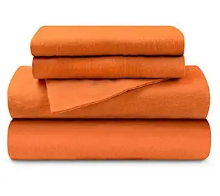 SUPERIOR Solid Cotton Flannel Sheet Set, Califo Rnia King