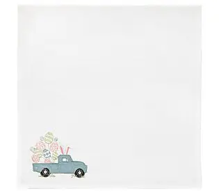 VALERIE PARR HILL Hippity Hoppity Easter Truck Napkin Set Of 6 Valerie