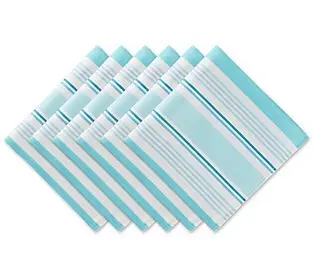 DESIGN IMPORTS Set Of 6 Beach House Stripe Outd Or Napkin