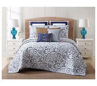 OCEANFRONT RESORT Indienne Paisley Twin Xl Quil T Set