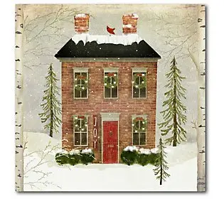 COURTSIDE MARKET Snow House Ii 16x16 Canvas