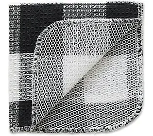 DESIGN IMPORTS Set Of 6 Buffalo Check Scrubber Shcloths