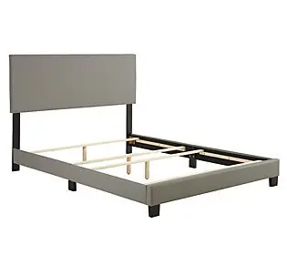ELEMENTAL REST Boyd Sleep Florence Faux Leather Bed Frame W Headboard, King