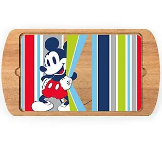 PICNIC TIME Mickey Mouse Billboard Glass Top Se Rving Tray