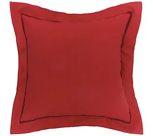 C&F HOME Scarlet Flange Pillow