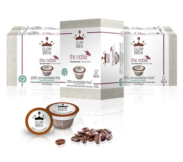 GLORYBREW The Noble 60-ct Extra Dark Compostabl E Coffee Pods
