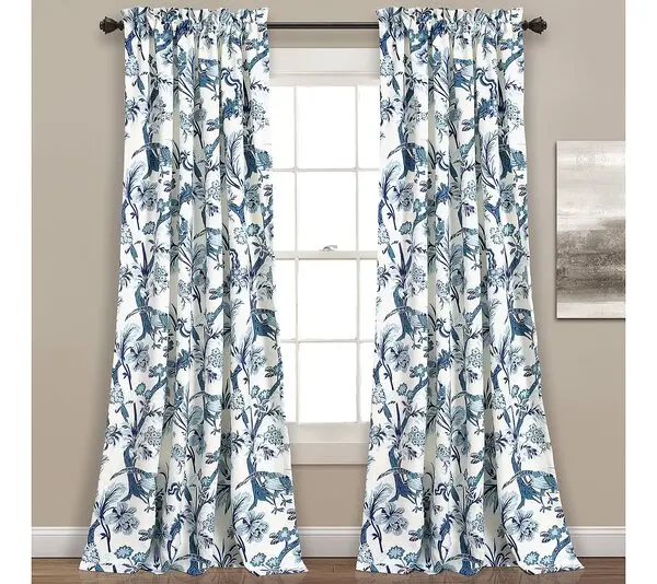 LUSH DECOR Dolores 52' X 108' Set Of 2 Room Darkening Window Panels
