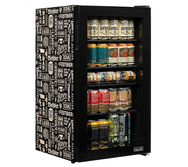NEWAIR Beverage Refrigerator 126-can Beers Of T He World Desig