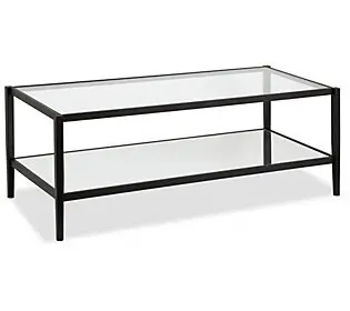 HUDSON&CANAL Hudson & Canal Hera Rectangular Coffee Table Wi H Glass Top