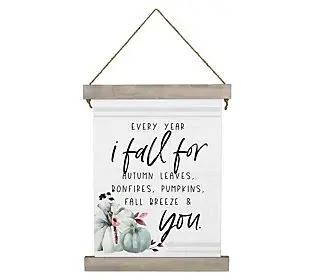 SINCERE SURROUNDINGS Every Year I Fall. Hanging Canvas Sincere Su Rroundings