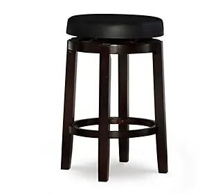 LINON Home Clea Round Backless Swivel Seat Coun Ter Stool