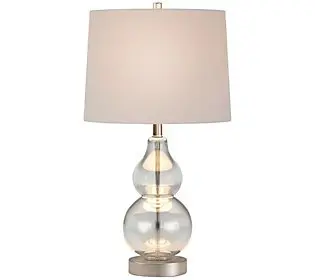 HUDSON&CANAL Hudson & Canal Katrina Petite Double Gourd Glass Table Lamp