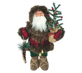 SANTA'S WORKSHOP Sw 15' Plaid Woodsman With Canoe