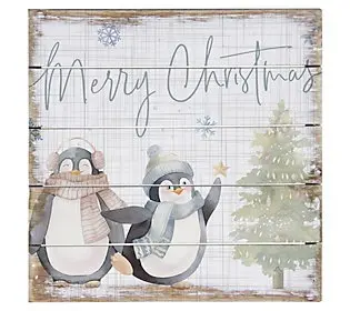 SINCERE SURROUNDINGS Merry Christmas Penguins Sincere Surrounding