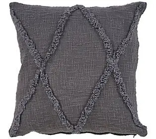 OX BAY TRADING CO. Ox Bay Diamond Tufted Large Throw Pillow
