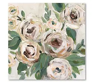 COURTSIDE MARKET Bright Floral Depth 16' X 16' Canvas Wall Art