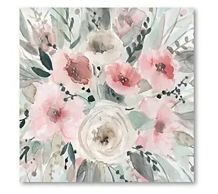 COURTSIDE MARKET Pretty In Blush 16' X 16' Canv As Wall Art
