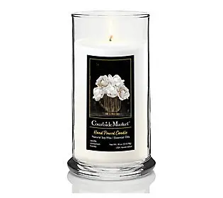 COURTSIDE MARKET Peony I Status Candle Glass 18 Oz