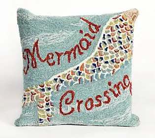 LIORA MANNE Frontporch Mermaid Crossing In/out Ater 18' X 18