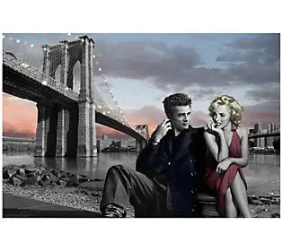 COURTSIDE MARKET Brooklyn Bridge James And Mari Lyn 40x60 Deca