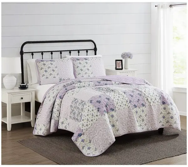 CANNON Elissa Patchwork Full/queen 3 Piece Quil T Set