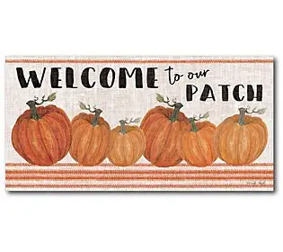 COURTSIDE MARKET Welcome To Our Patch 12x24 Can Vas Wall Art
