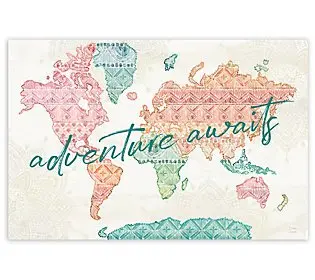 COURTSIDE MARKET Macrame Meander I 16x20 Canvas Wall Art