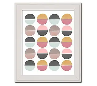 COURTSIDE MARKET Circle Friends Abstract 16' X 20' Framed Art
