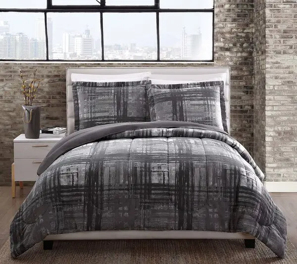 STYLE 212 Camden Plaid King Comforter Set