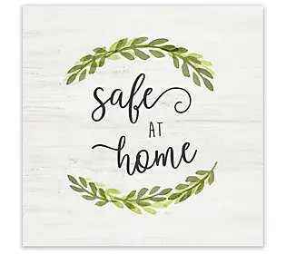 COURTSIDE MARKET Safe At Home 24x24 Canvas Wall Art