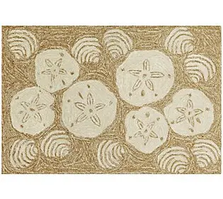 LIORA MANNE Frontporch Shell Toss In/out Rug Na Tural 20' X 30