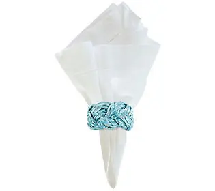 VALERIE PARR HILL Braided Napkin Ring Set Of 6 Valerie