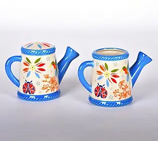 TEMP-TATIONS Watering Can Cream And Sugar Set