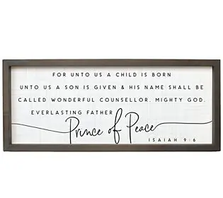 SINCERE SURROUNDINGS A Child Is Born Farmhouse Frame Sincere Surr Oundings