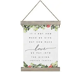 SINCERE SURROUNDINGS How Much We Give Hanging Canvas Sincere Surr Oundings