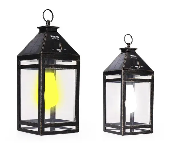 TECHKO Solar Portable Lantern Amber/white Light